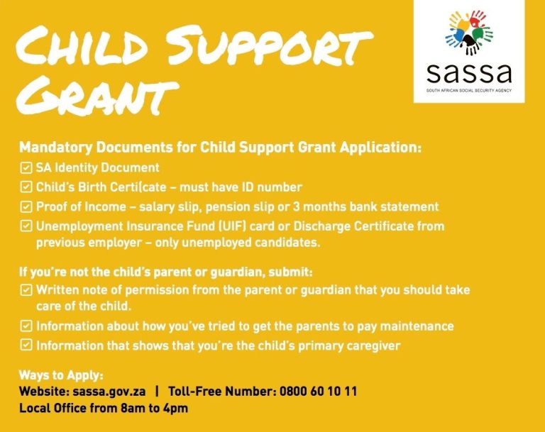 Check SASSA Child Support Grant Status April 2026