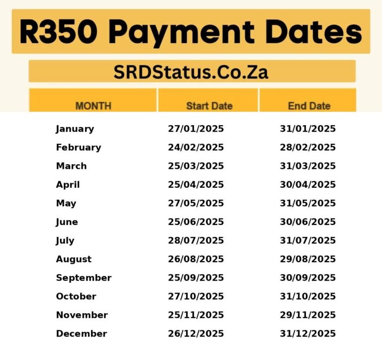 SASSA Status Check - SRD status check R350 March 2025
